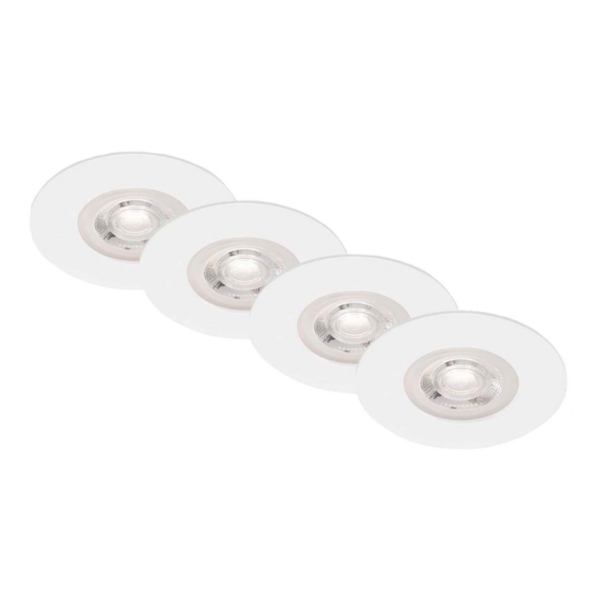 Brilo - SETTI 4x LED Kylpyhuoneen upotettava valo LED/4,9W/230V IP44 ...