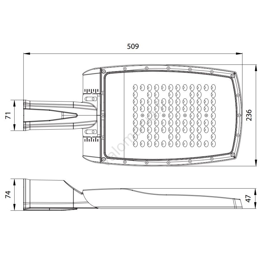 LED-katuvalo NOVUM PLUS LED/100W/230V IP65 | Valomania