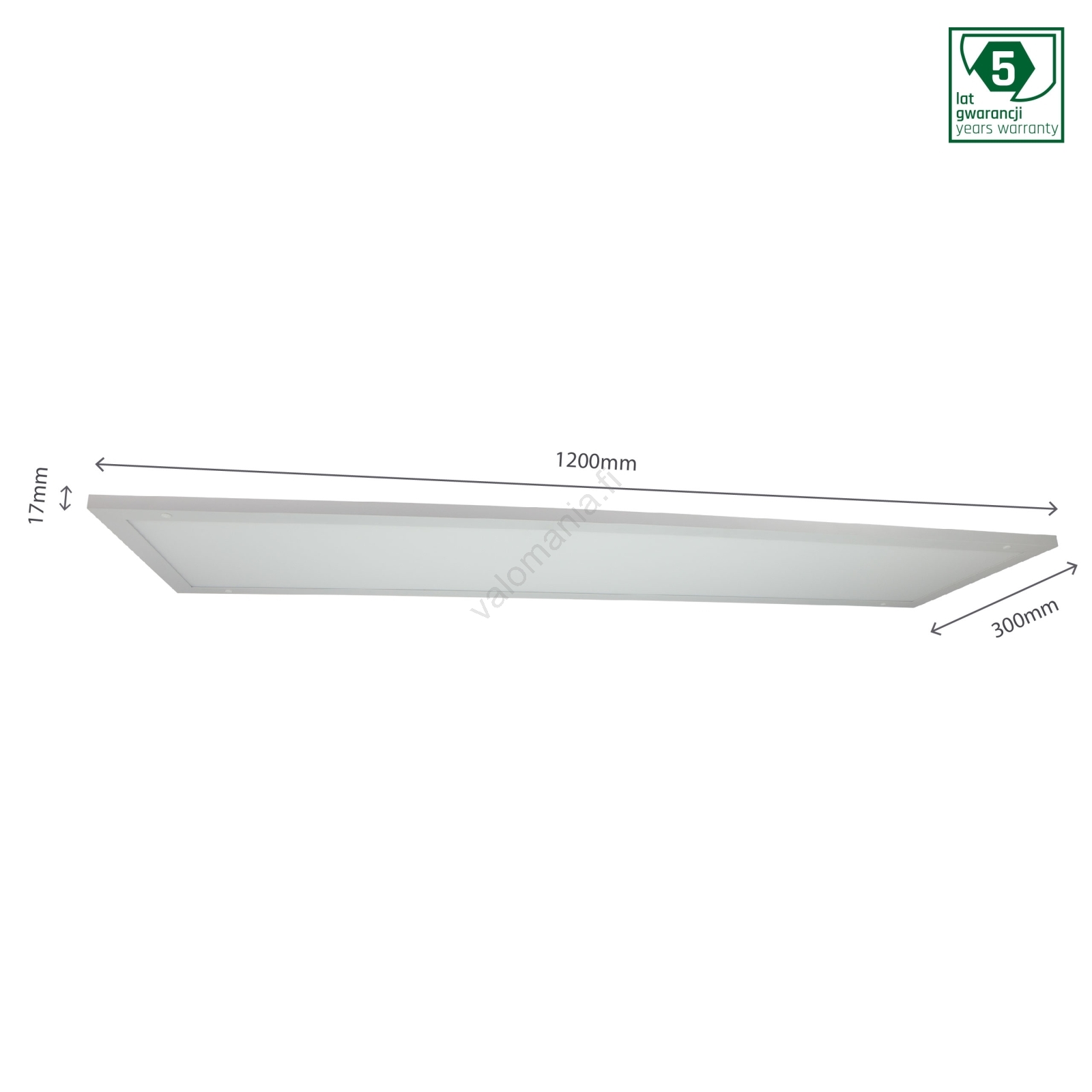 LED Upotettava paneeli ALGINE DUO 2in1 LED/30W/230V 120x30 cm | Valomania